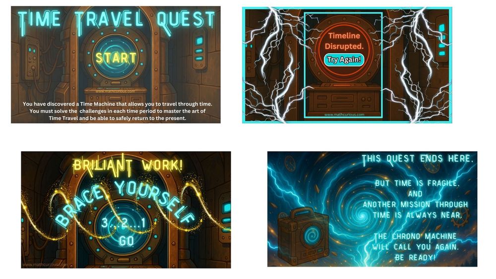 Time Travel Escape Room Adventures | Math Curious