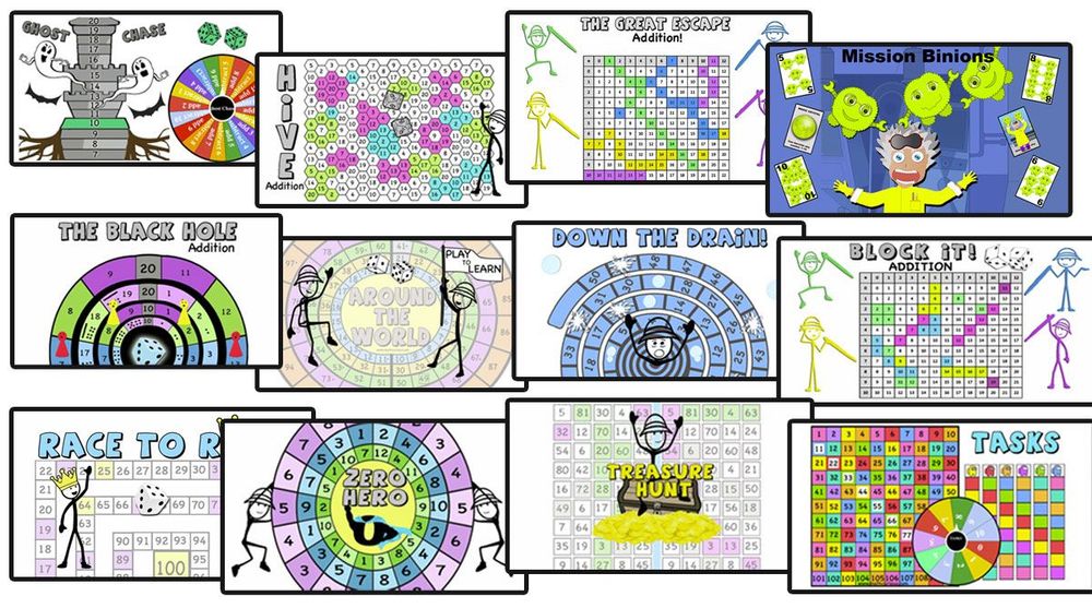 Addition and Subtraction Games – print and digital | Math Curious