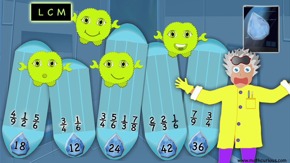 Escape rooms Adventure Fractions Review level 1 | Math Curious