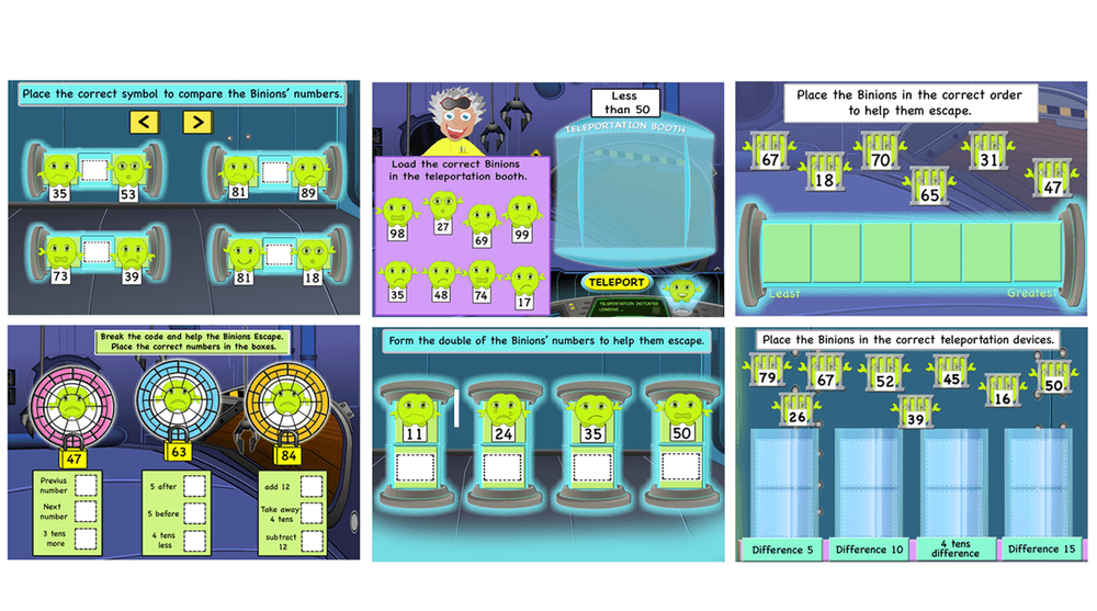 Number Sense to 100 and beyond, comparing, ordering, building numbers ...