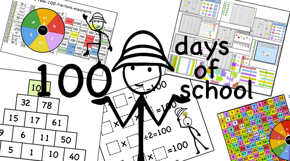 100 days of school Ideas- Games, Puzzles, Scavenger hunts | Math Curious