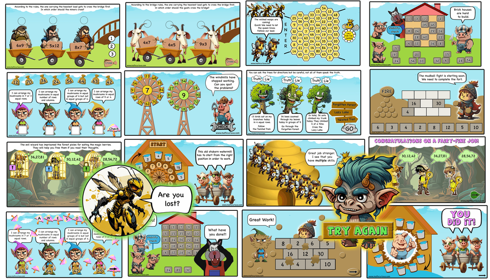 Multiplication Facts Escape Room Adventures | Math Curious