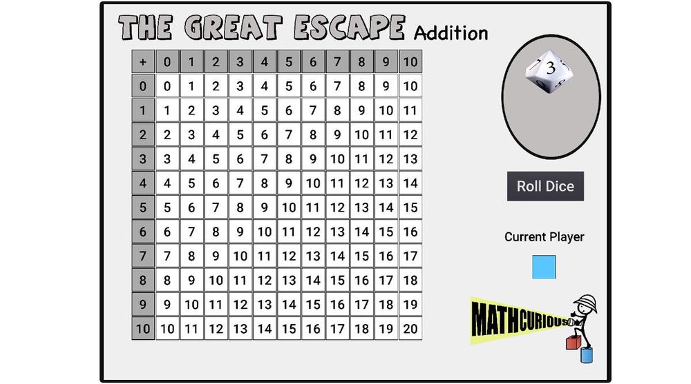 The Great Escape (Addition)-Digital Version! | Math Curious