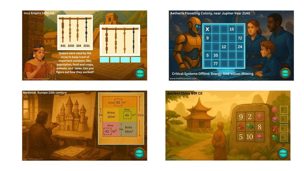 Time Travel Escape Room Adventures | Math Curious