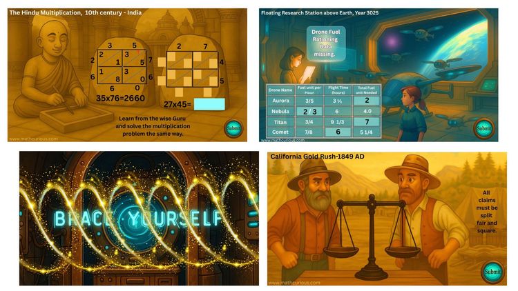 Time Travel Escape Room Adventures | Math Curious